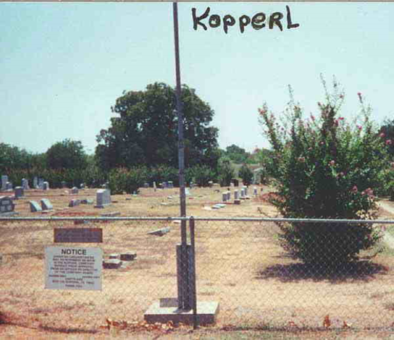 Kopperl Cemetery Photo – Bosque County TXGenWeb Project