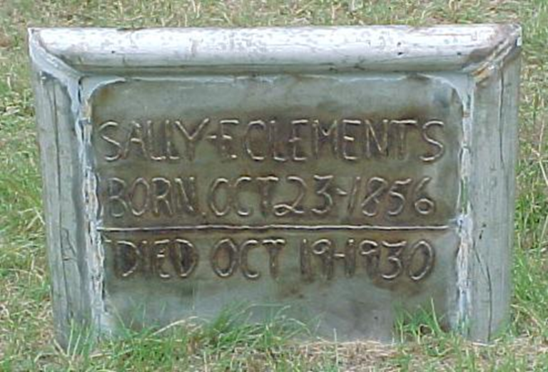 Sally Clements – Bosque County TXGenWeb Project